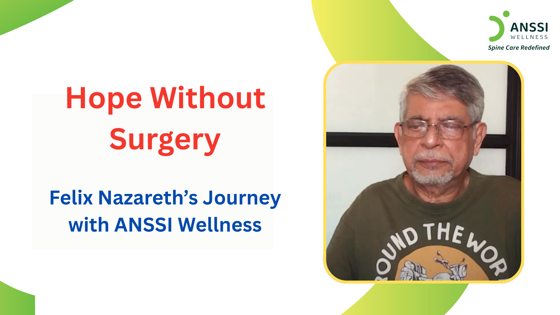 Slip Disc & Nerve Pain Relief for Seniors | ANSSI Case Study