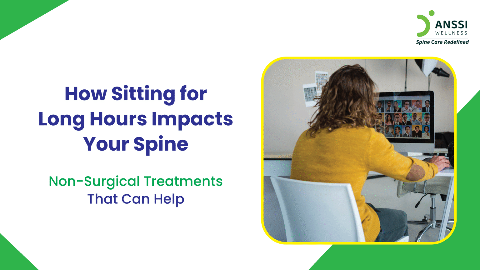 Long Sitting & Back Pain: Causes, Risks & Non-Surgical Relief